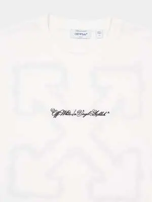 Off-White Slim Fit Script Arrow T-shirt - White