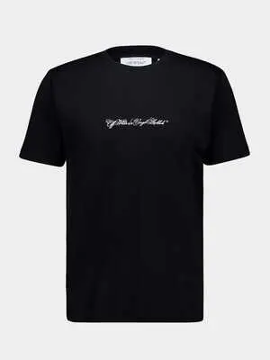 Off-White Slim Fit Script Arrow T-shirt - Black