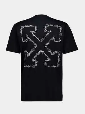 Off-White Slim Fit Script Arrow T-shirt - Black