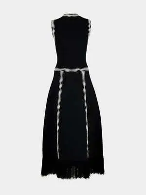 Johanna Ortiz Holiday Knit Midi Dress - Black