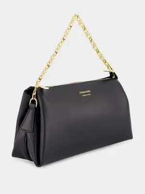 FERRAGAMO Gancini Chain Mini Bag - Black