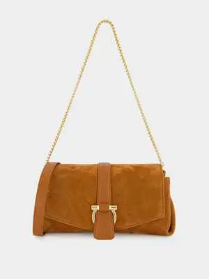 FERRAGAMO Leather Shoulder Bag Orange