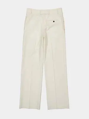 FERRAGAMO Tailored Cotton-silk Trousers