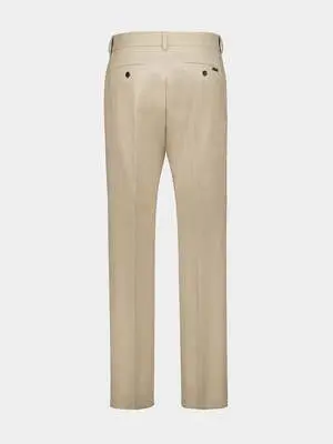 FERRAGAMO Safari Cotton-cashmere Chinos