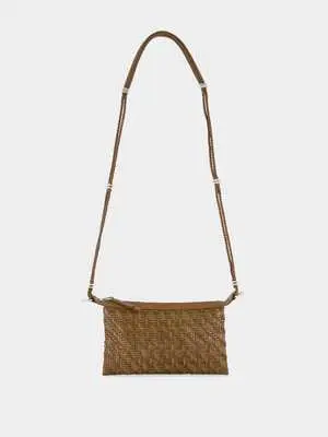 Benedetta Bruzziches Coriandolo Pondy Leather Crossbody Bag - Brown