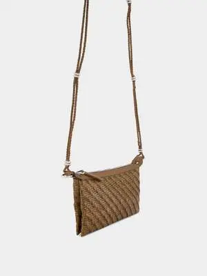 Benedetta Bruzziches Coriandolo Pondy Leather Crossbody Bag - Brown