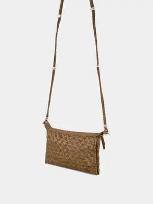 Benedetta Bruzziches Coriandolo Pondy Leather Crossbody Bag - Brown