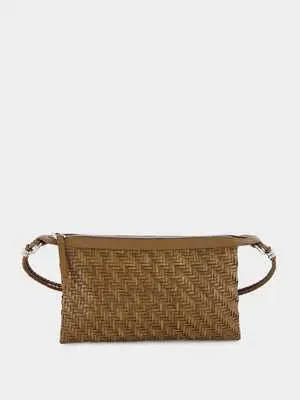 Benedetta Bruzziches Coriandolo Pondy Leather Crossbody Bag - Brown