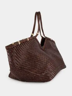 Benedetta Bruzziches Usha La Grandissima Hand-woven Buffalo Leather Bag