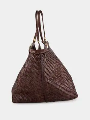 Benedetta Bruzziches Usha La Grandissima Hand-woven Buffalo Leather Bag