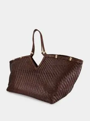 Benedetta Bruzziches Usha La Grandissima Hand-woven Buffalo Leather Bag