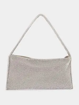 Benedetta Bruzziches Your Best Friend La Grande Shoulder Bag Silver