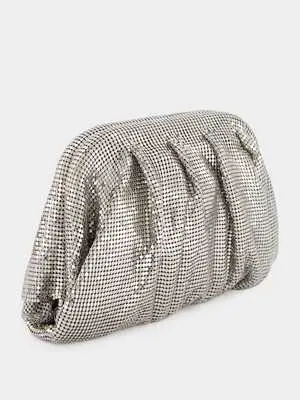 Benedetta Bruzziches Mercury Venus La Grande Clutch - Silver
