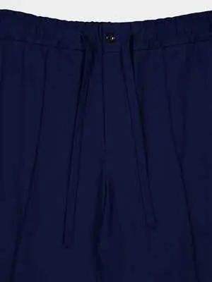 Valentino Garavani Straight-leg Cotton Trousers - Blue