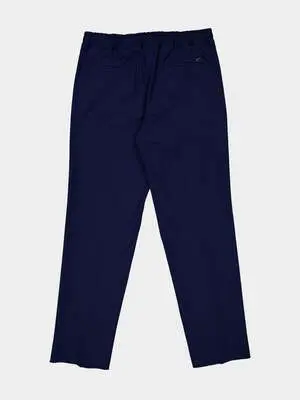 Valentino Garavani Straight-leg Cotton Trousers - Blue