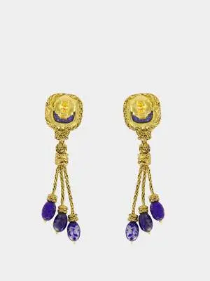 AURÉLIE BIDERMANN Lapis Lazuli Miki Earrings - Blue