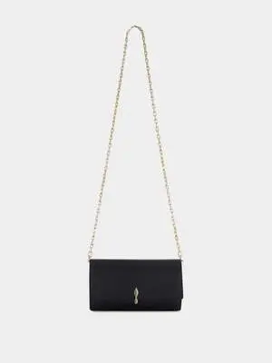 CHRISTIAN LOUBOUTIN Bettina Wallet On Chain - Black