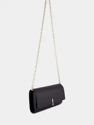 CHRISTIAN LOUBOUTIN Bettina Wallet On Chain - Black