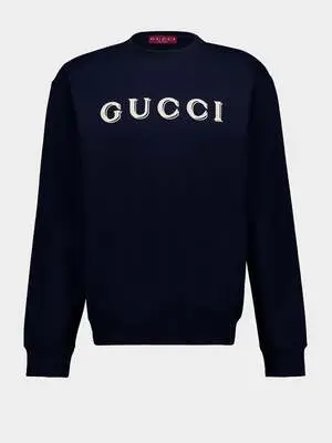 Gucci Cotton Crewneck Sweatshirt With Embroidery