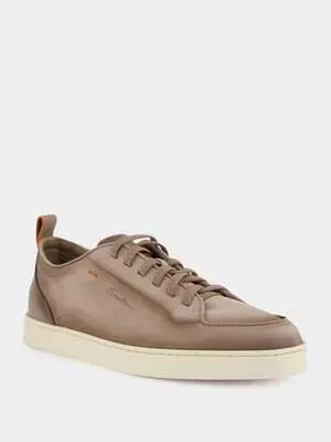 Santoni Suede Sneakers - Beige