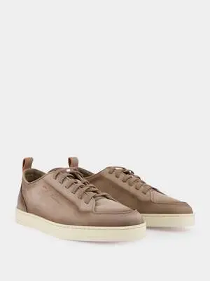 Santoni Suede Sneakers - Beige