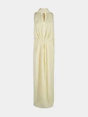 Johanna Ortiz Wildly Beautiful Ecru Halter Dress - Beige