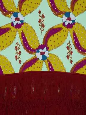 PAULA Vitória Aquageo Jacquard Fringe Dress