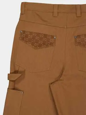 Gucci Cotton Canvas Cargo Shorts - Brown