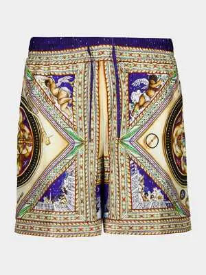 Casablanca Silk Plafond Orné Shorts - Multicolour