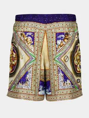 Casablanca Silk Orné Print Shorts