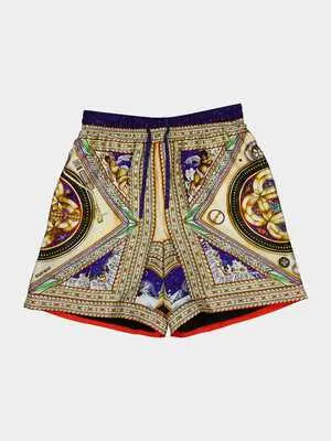 Casablanca Silk Orné Print Shorts