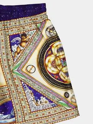 Casablanca Silk Orné Print Shorts
