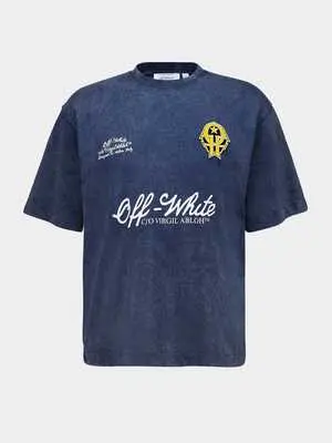 Off-White Mareado Night Sky Sporty 4 Skate T-shirt - Blue