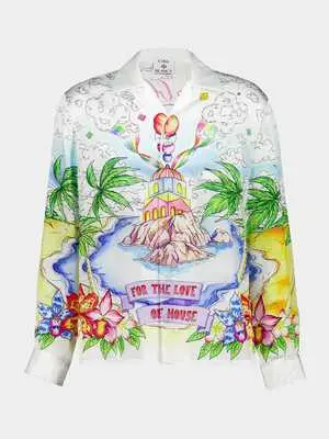 Casablanca Better Days Silk Cuban Shirt - Multicolour