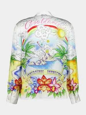 Casablanca Better Days Silk Cuban Shirt - Multicolour