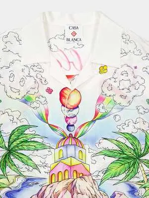 Casablanca Better Days Silk Cuban Shirt - Multicolour