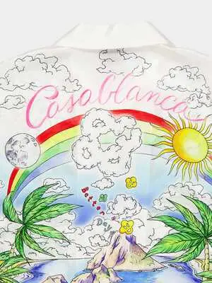 Casablanca Better Days Silk Cuban Shirt - Multicolour