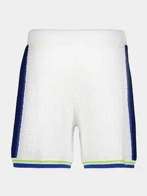 Casablanca Crochet Cotton Shorts - White