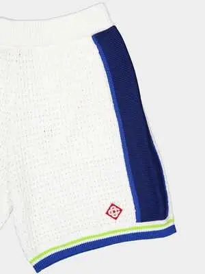Casablanca Crochet Cotton Shorts - White