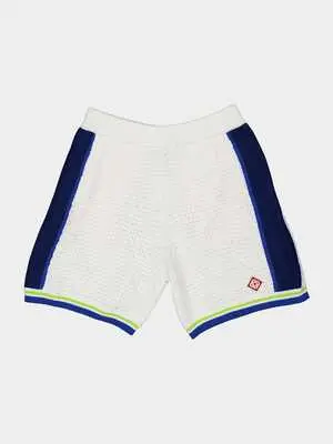 Casablanca Crochet Cotton Shorts - White