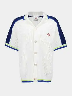 Casablanca Crochet Short-sleeve Shirt