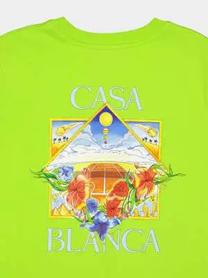 Casablanca Flower Court Icon T-shirt - Multicolour
