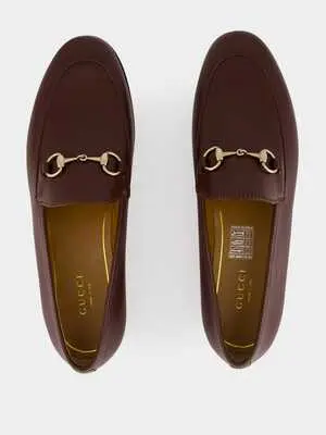 Gucci Jordaan Leather Loafer - Brown