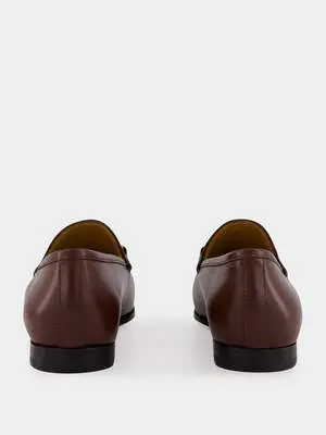 Gucci Jordaan Leather Loafer - Brown