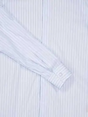 TOM FORD Light And White Striped Cotton Shirt - Blue