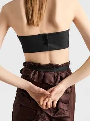 Prada Wool Bandeau Top