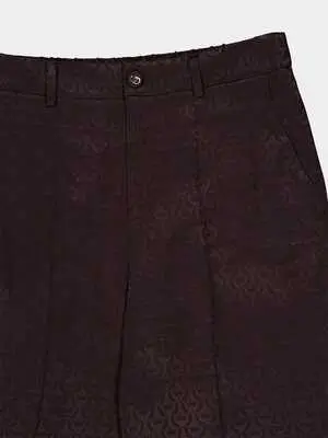 Gucci Horsebit Silk Straight-fit Trousers - Brown
