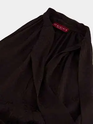 Gucci Silk Jacquard Horsebit Top