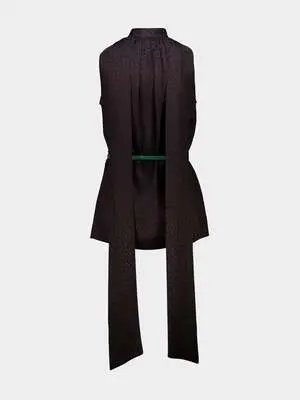 Gucci Silk Jacquard Horsebit Top