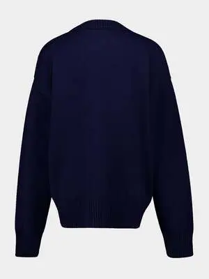 Ami De Coeur Crewneck Sweater - Blue